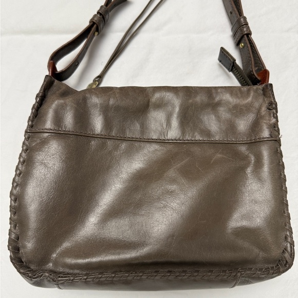 HOBO | Bags | Hobo Banjo Grey Leather Shoulder Bag With Adjustable ...